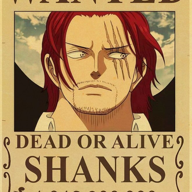 Poster Wanted Shanks | Boutique Manga