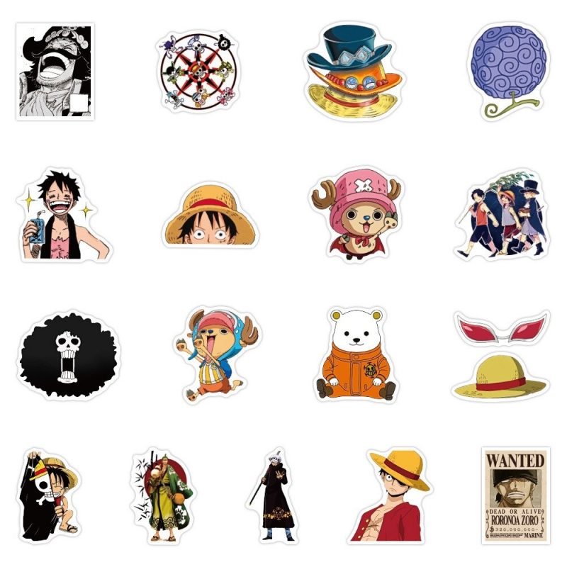 Lot de 50 Autocollants One Piece | Boutique Manga