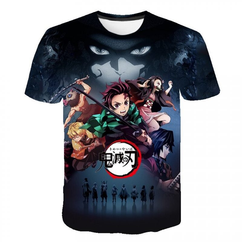 T-Shirt Tanjiro Nezuko Zenitsu Inosuke | Boutique Manga