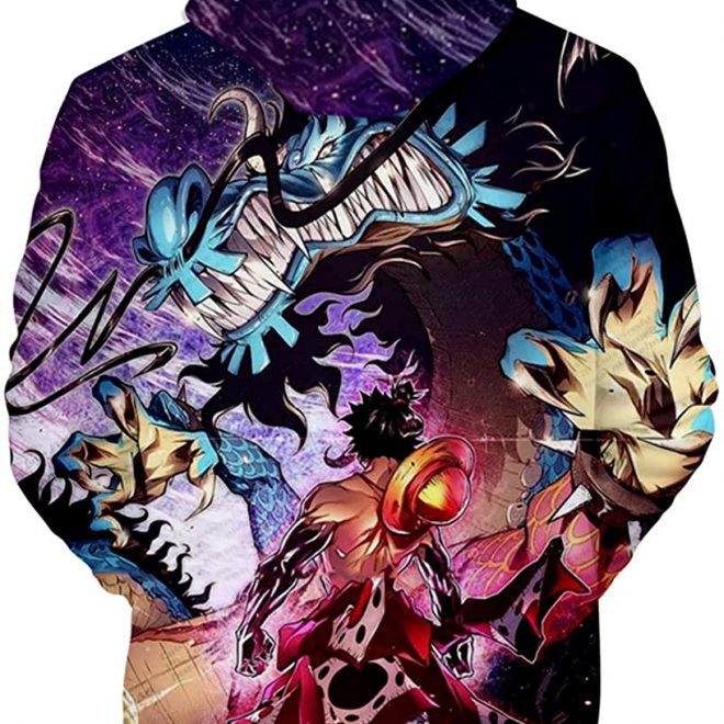 Sweat à Capuche Kaido vs Luffy 3D | Boutique Manga