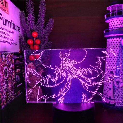 Lampe 3D LED Bleach : Ulquiorra Forme de Combat | Boutique Manga