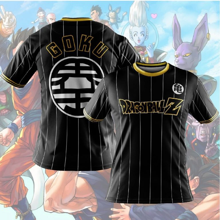 T-Shirt Dragon Ball : Baseball Goku Noir | Boutique Manga